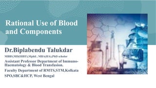 Rational use of Blood.pptx