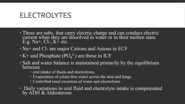 Rational use of intravenous fluids by Dr. Ketor | PPT
