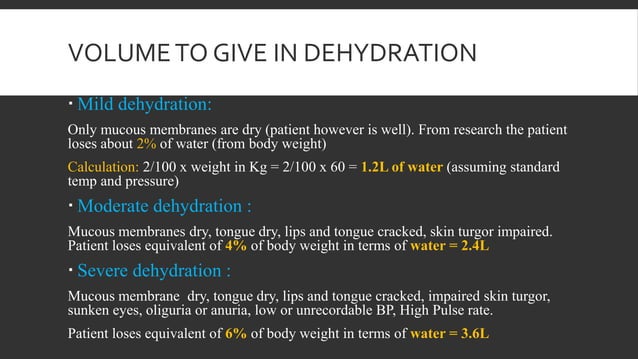 Rational use of intravenous fluids by Dr. Ketor | PPT
