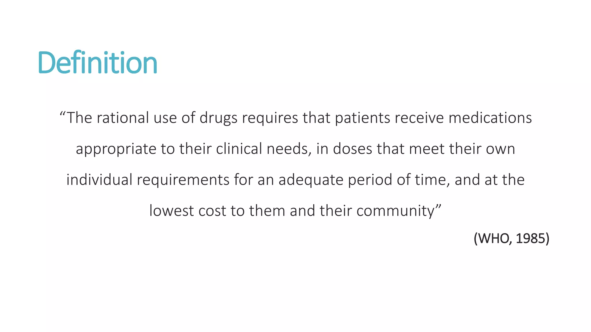 Rational use of medicine | PPTX