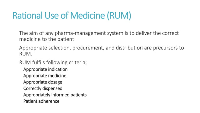 Rational use of medicine | PPTX | Pharmaceutical Industry | Industries