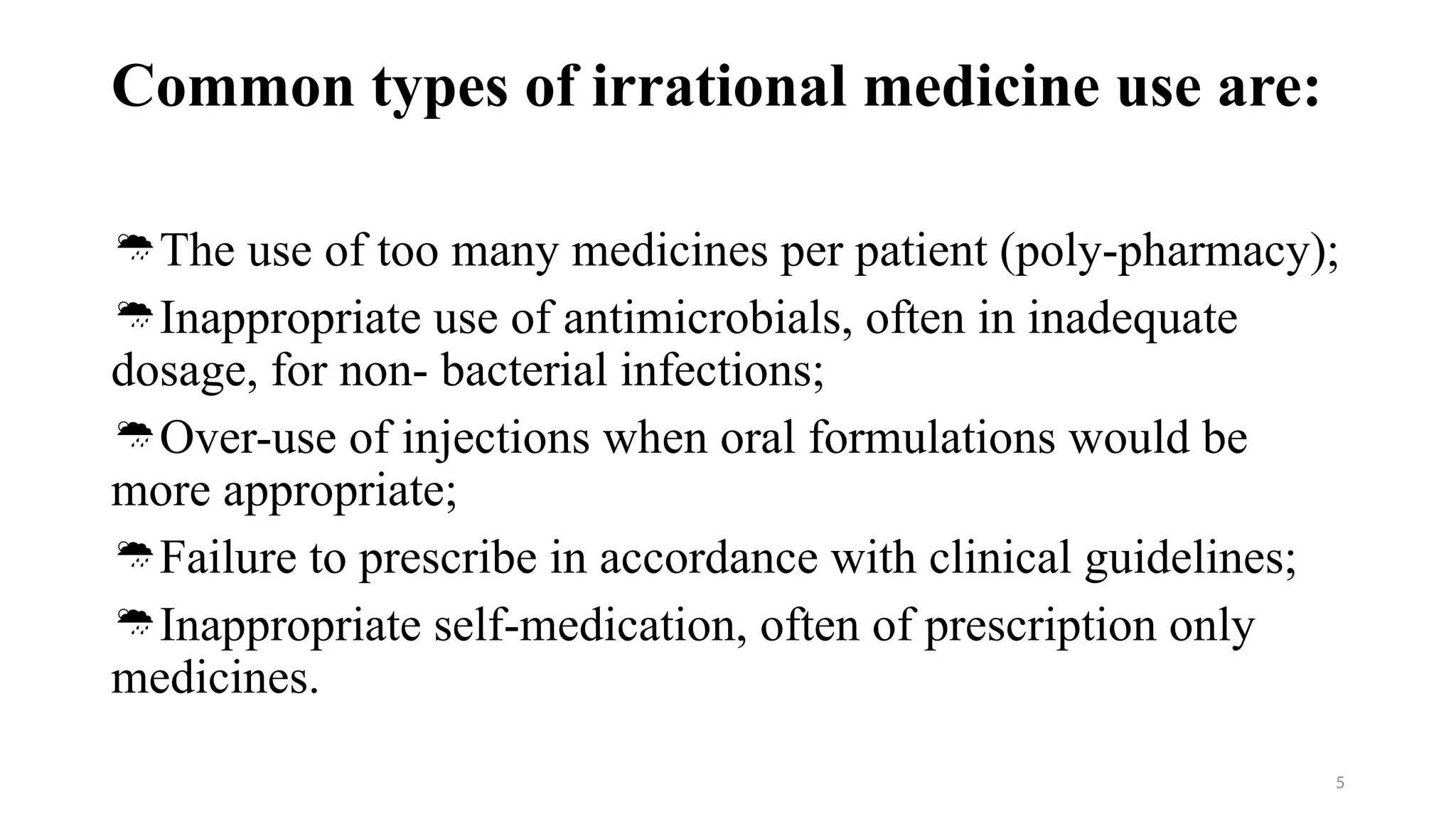 Rational use of medicines MAINLY RATIONAL PRESCRIBING | PPT