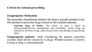 Rational use of medicines MAINLY RATIONAL PRESCRIBING | PPT