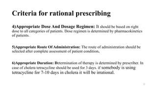 Rational use of medicines MAINLY RATIONAL PRESCRIBING | PPT