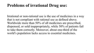 Rational use of medicines MAINLY RATIONAL PRESCRIBING | PPTX