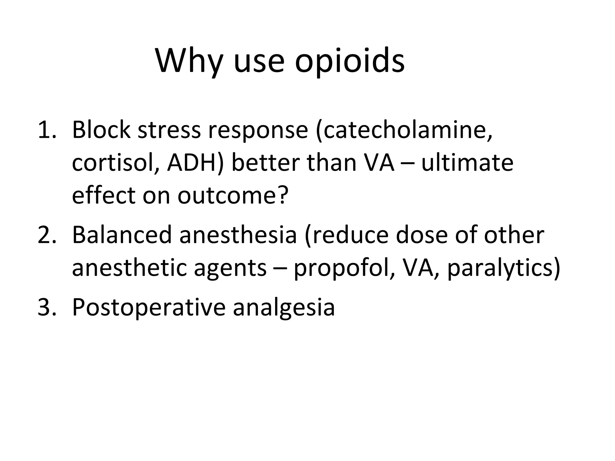 Rational use of opioids in anesthesiology | PPT