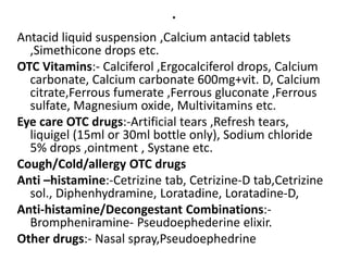 Rational use of otc medication | PPTX
