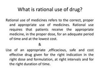 Rational use of otc medication | PPTX