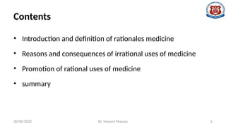 Rational uses of medicine. pptx | PPTX