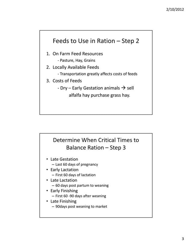 Ration balancing | PDF | Nutrition | Healthy Living
