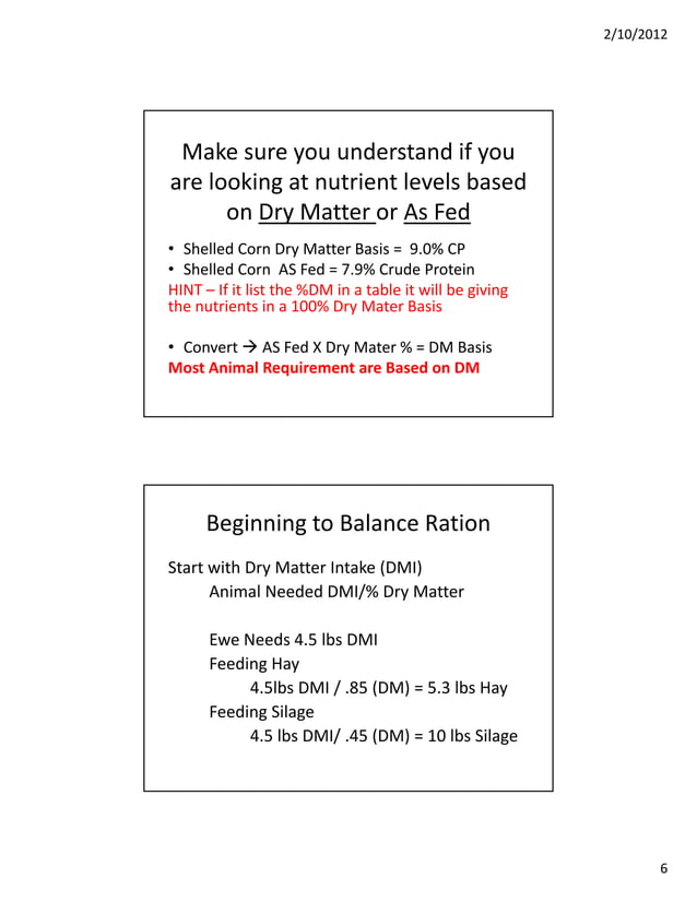 Ration balancing | PDF | Nutrition | Healthy Living