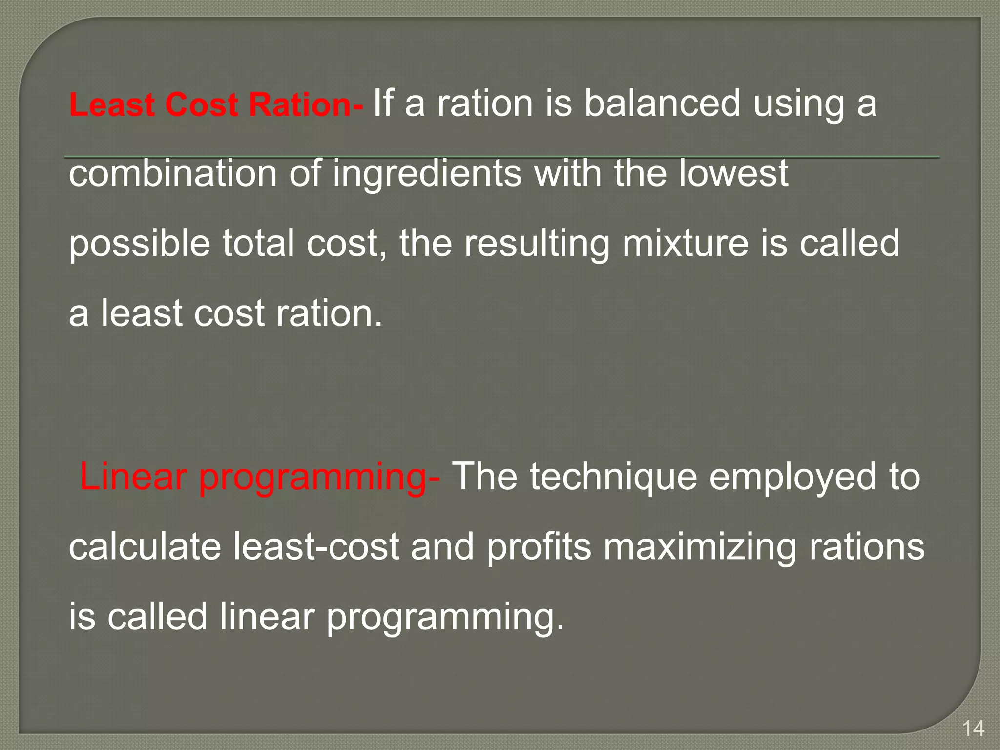 Ration formulation | PPTX