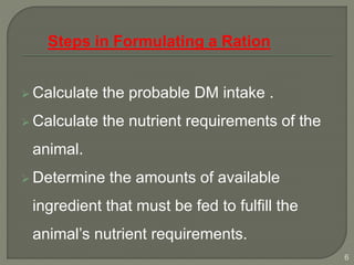 Ration formulation | PPTX
