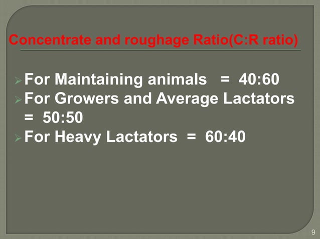 Ration formulation | PPTX | Agriculture | Industries