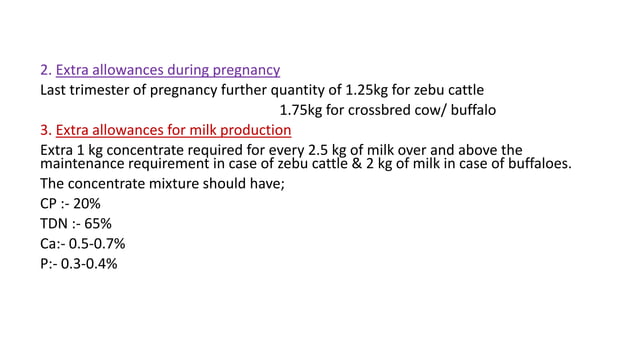 Principles of computation of rations for ruminants | PPTX | Nutrition ...