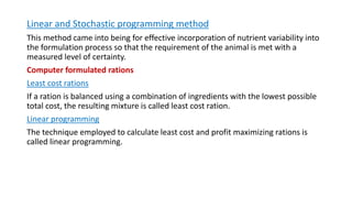 Principles of computation of rations for ruminants | PPTX