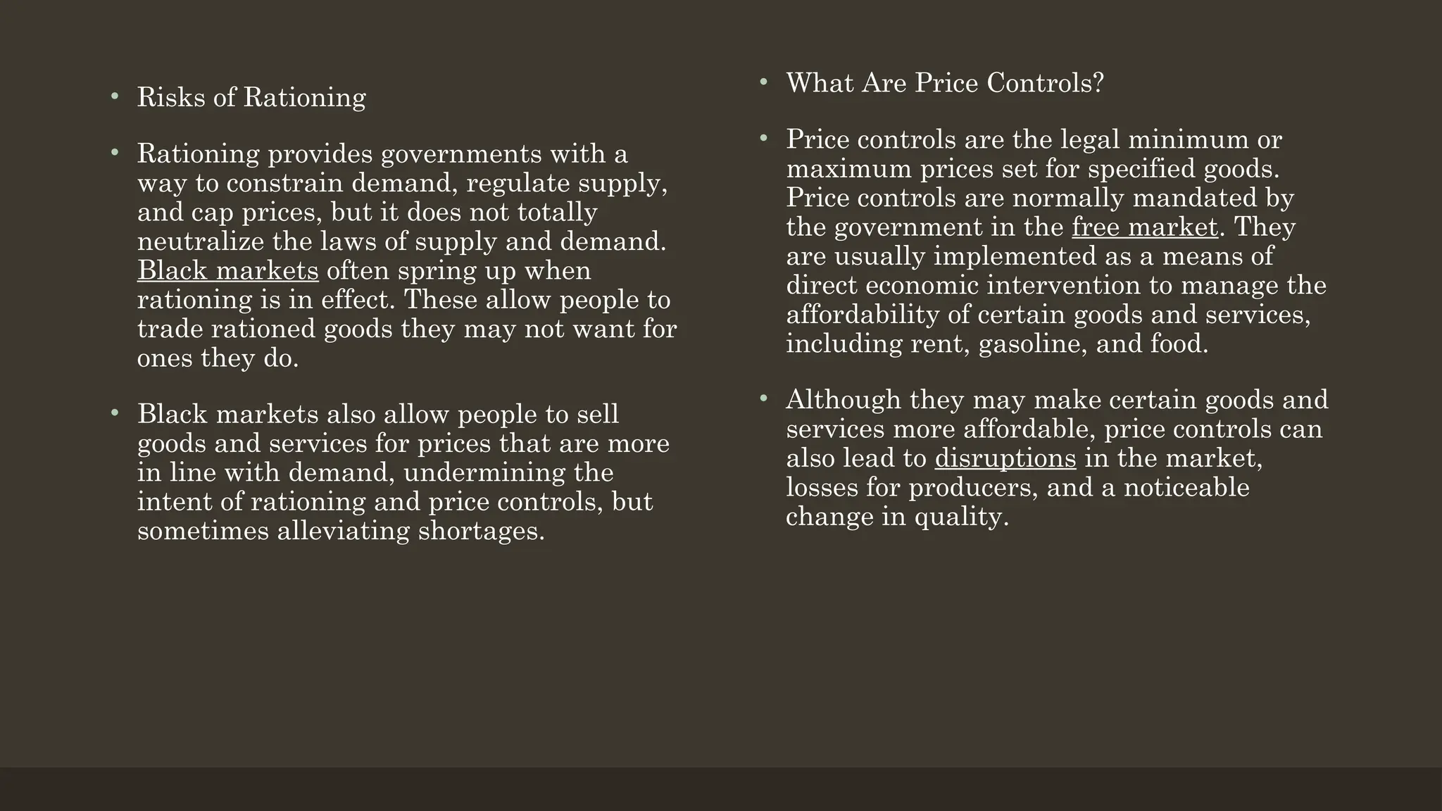 rationing prices and government control.pptx