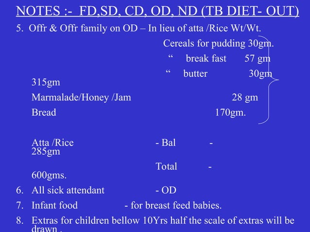 Ration scales in Indian Army power point | PPT