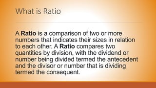 Ratio presentation for class 5 and 6 | PPTX