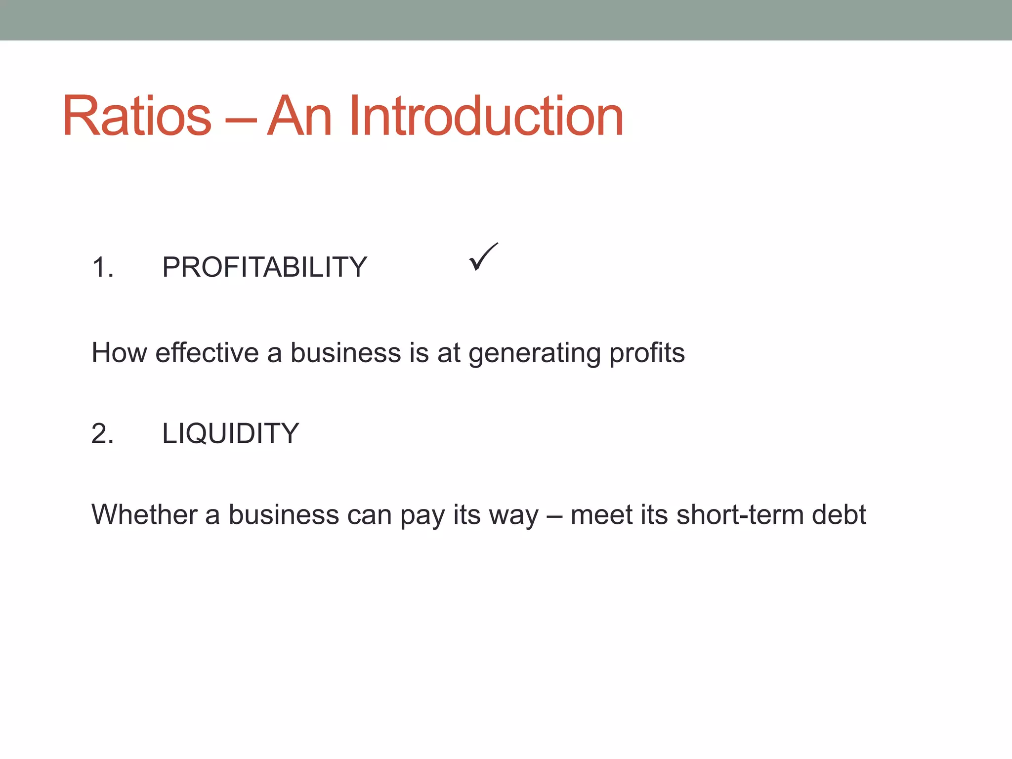 Ratio Presentation Liquidity | PPTX