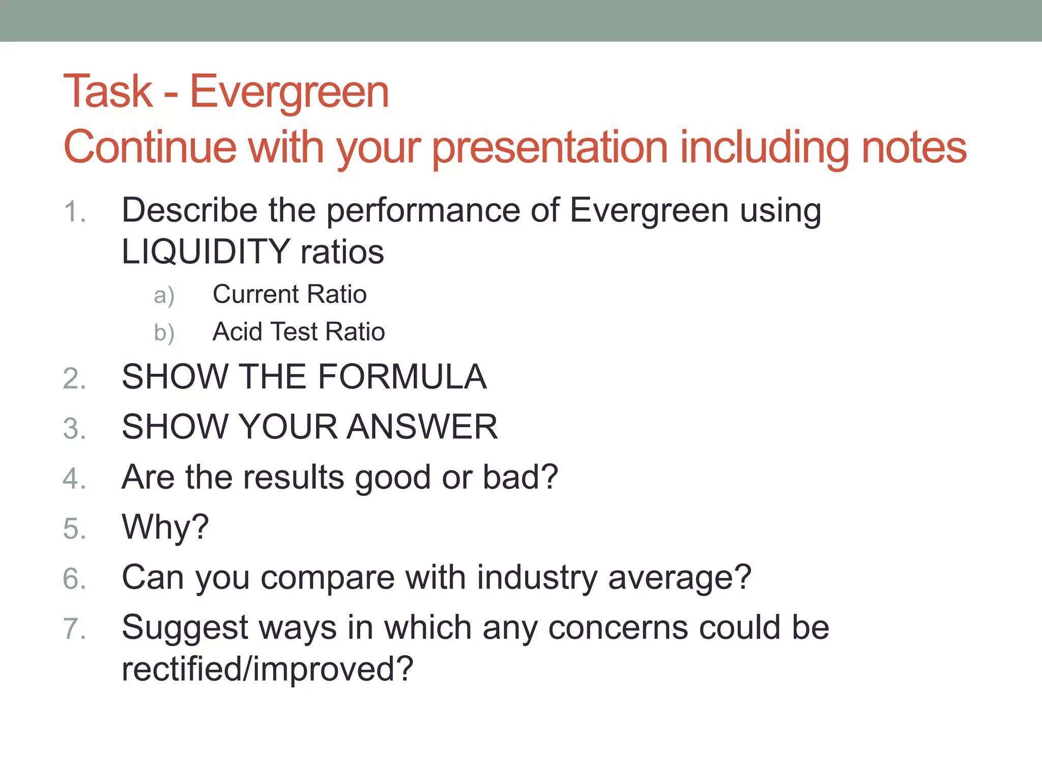 Ratio Presentation Liquidity | PPTX
