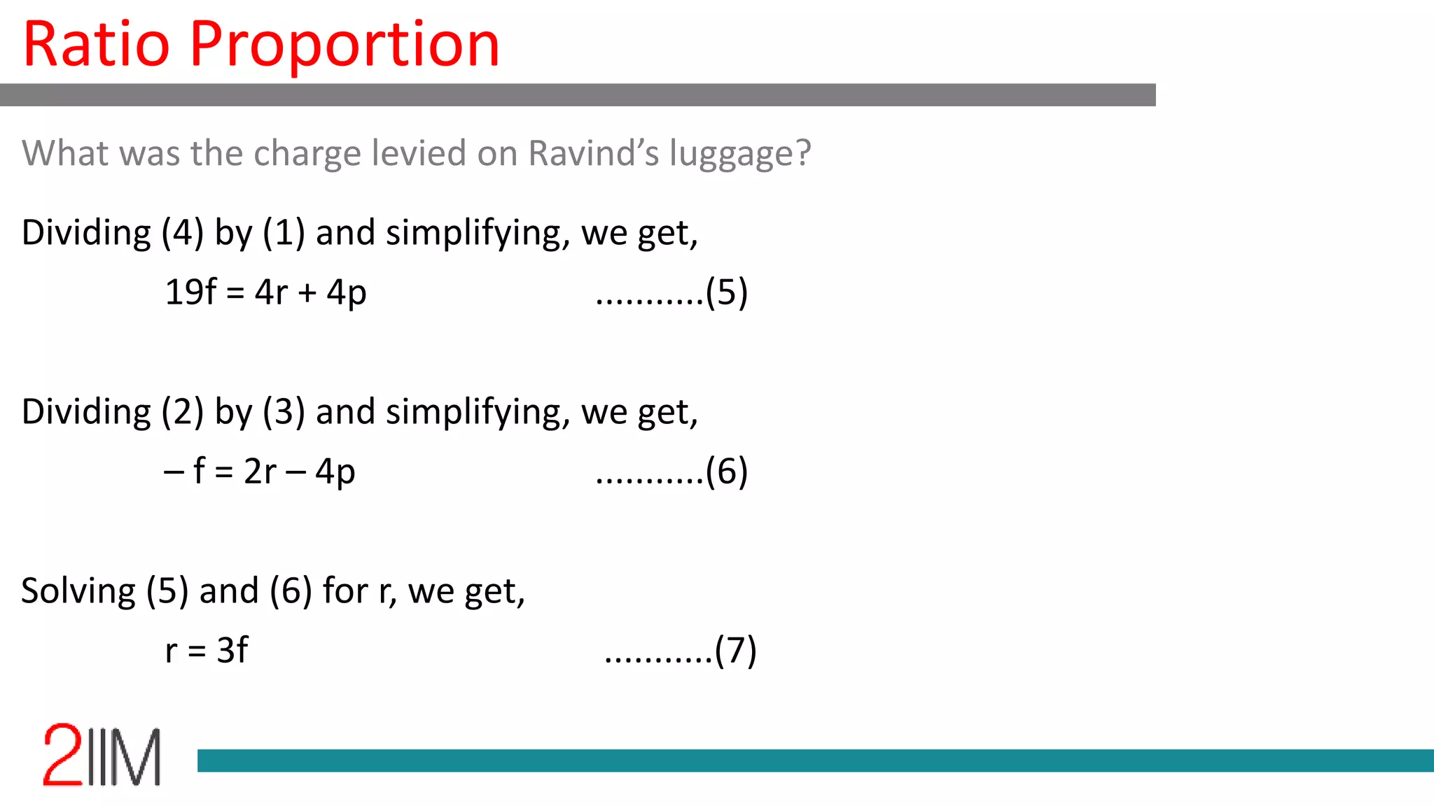 Ratios linear Equations | PPTX