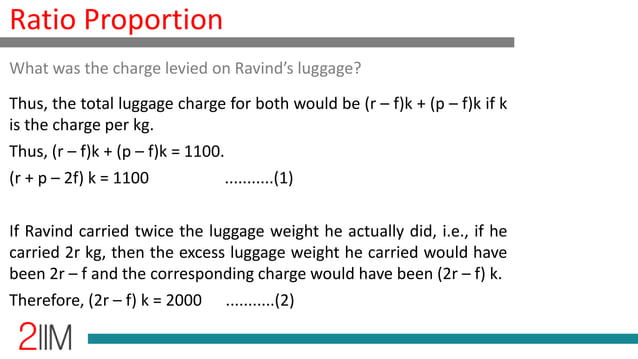Ratios linear Equations | PPTX