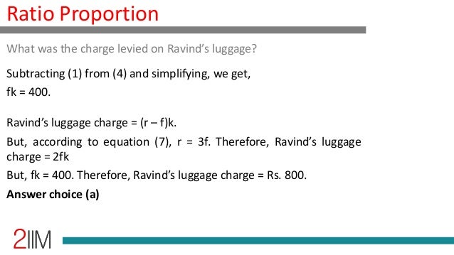 Ratios linear Equations