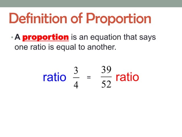 Ratio & proportion | PPTX