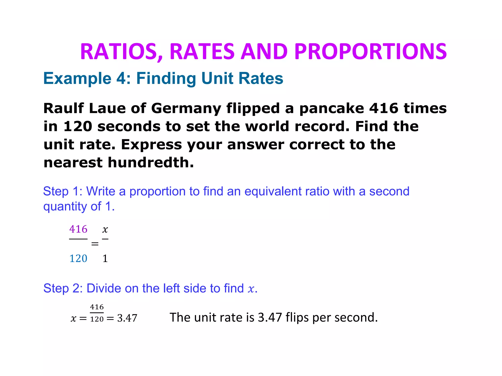 Ratio Rates and Proportion.pdf | Physics | Science