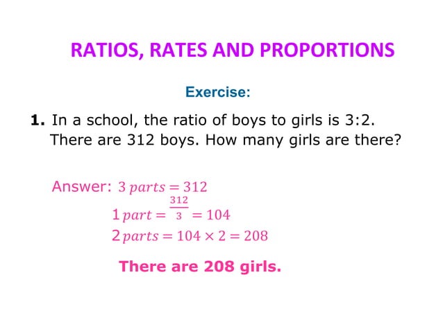 Ratio Rates and Proportion.pdf | Physics | Science