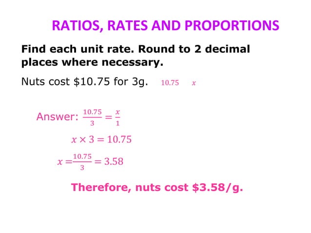Ratio Rates and Proportion.pdf | Physics | Science