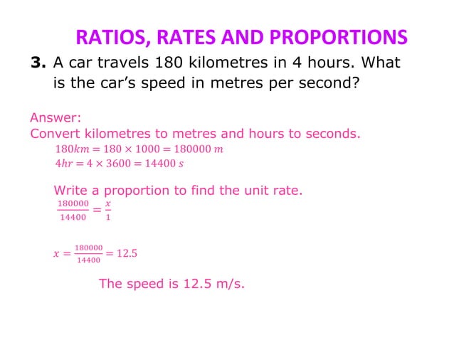 Ratio Rates and Proportion.pdf | Physics | Science