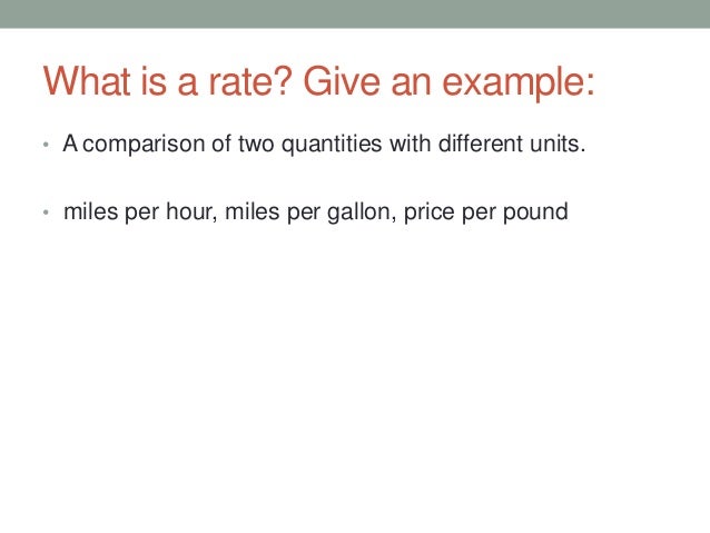 Ratio, rates and unit rates review web