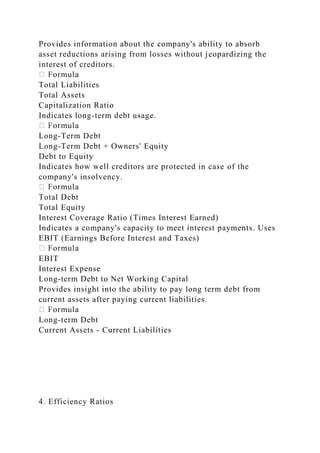 Ratios and Formulas in Customer Financial AnalysisFinancial stat.docx
