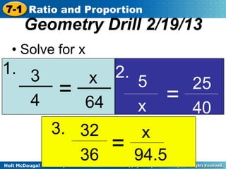 Ratiosandpropday1 updated 2013 | PPTX