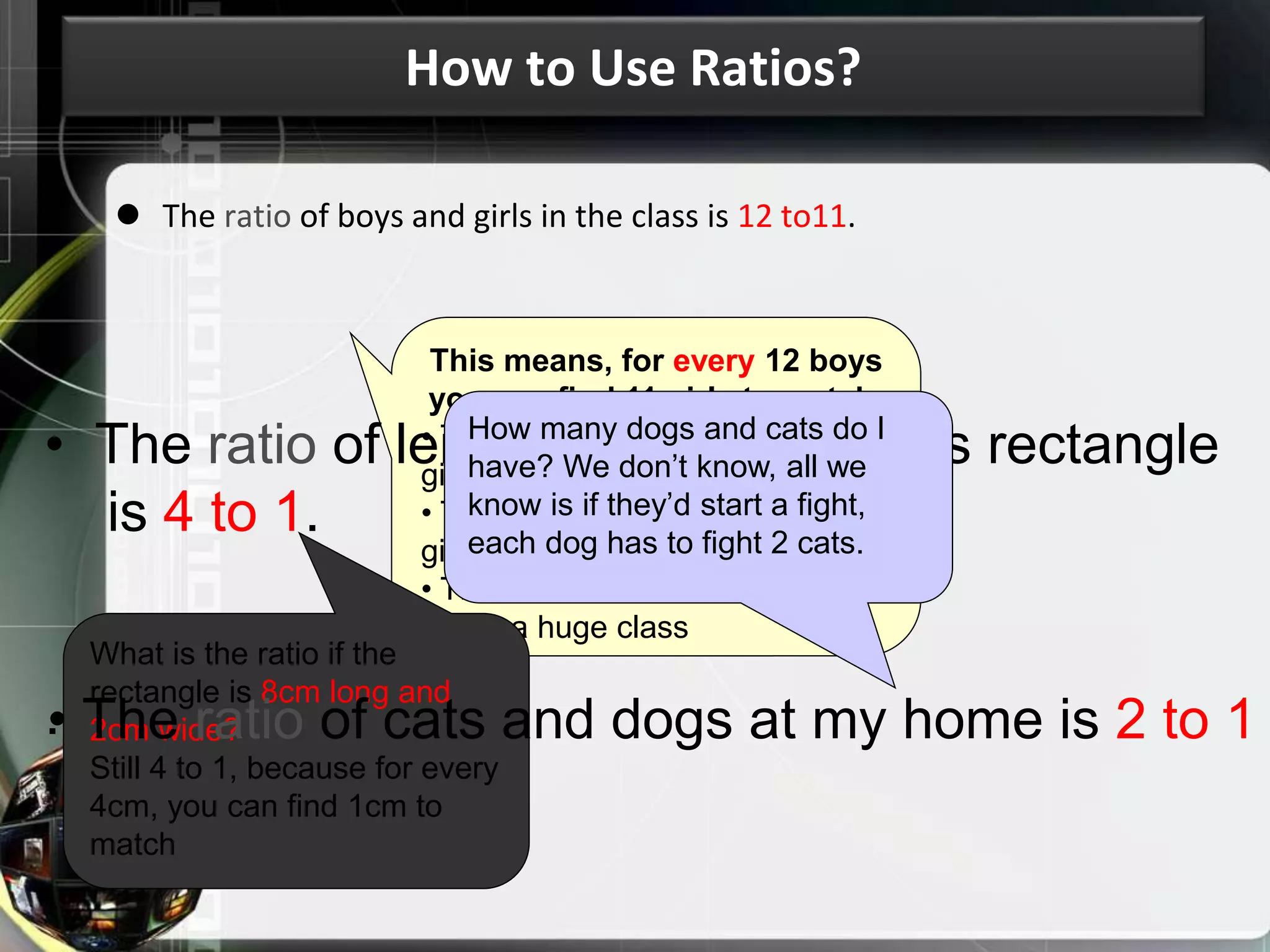 Ratios and proportions | PPTX