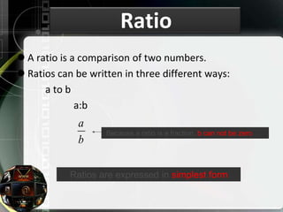 Ratios and proportions | PPTX