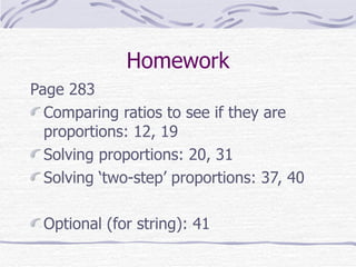 Ratios And Proportions Notes | PPT