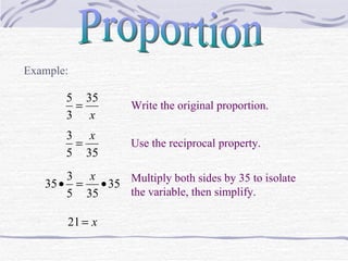 Ratios And Proportions Notes | PPT