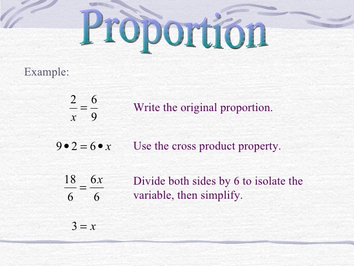 Ratios And Proportions Notes