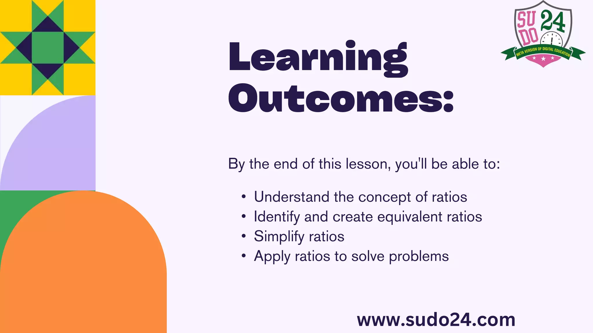 Ratios and Proportions Using ratios to compare quantities | PPTX