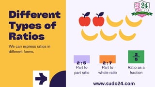 Ratios and Proportions Using ratios to compare quantities | PPTX