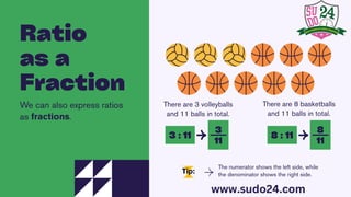Ratios and Proportions Using ratios to compare quantities | PPTX
