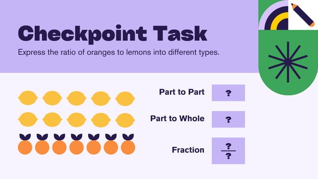 Ratios and Proportions Education Presentation in Purple Green Orange ...