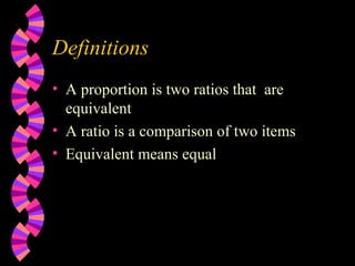 Equivalent Ratios Definition