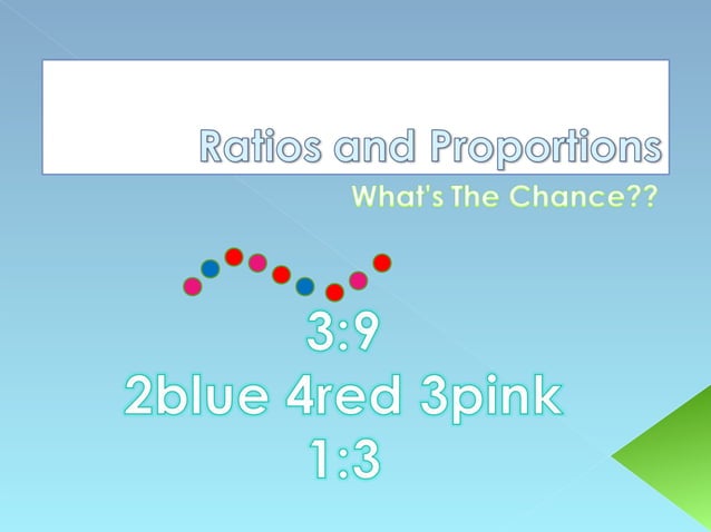 Ratios and proportions power point copy | PPT