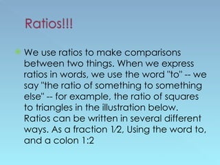 Ratios and proportions power point copy | PPT