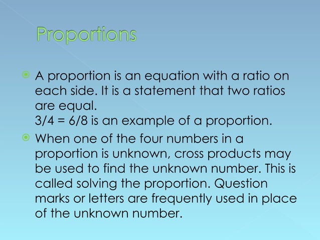 Ratios and proportions power point copy | PPT