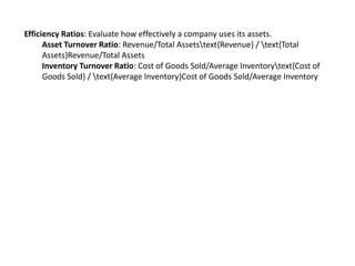 ratios for security analysis basic .pptx